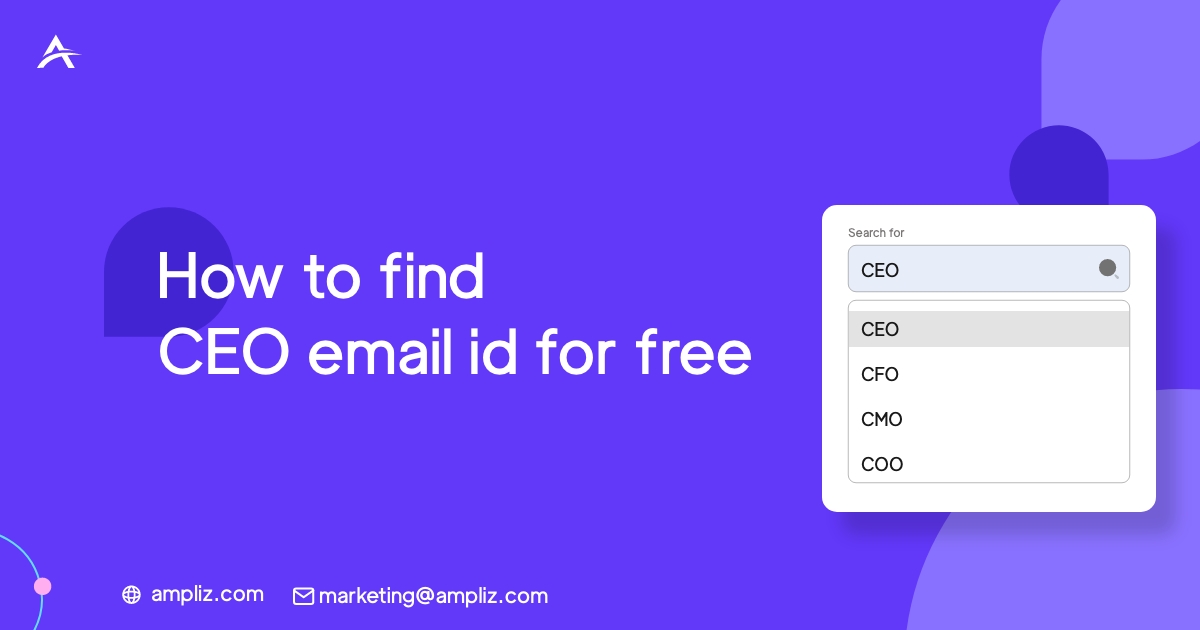 3 Easy Best Ways To Find CEO Email Address Of Company 3 Easy Best Ways To Find CEO Email Address Of Company